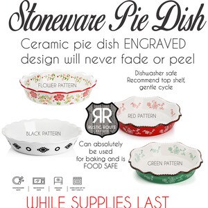 Personalized Holiday Pie Dish Thanksgiving Table Decor Dinner Party pie ...