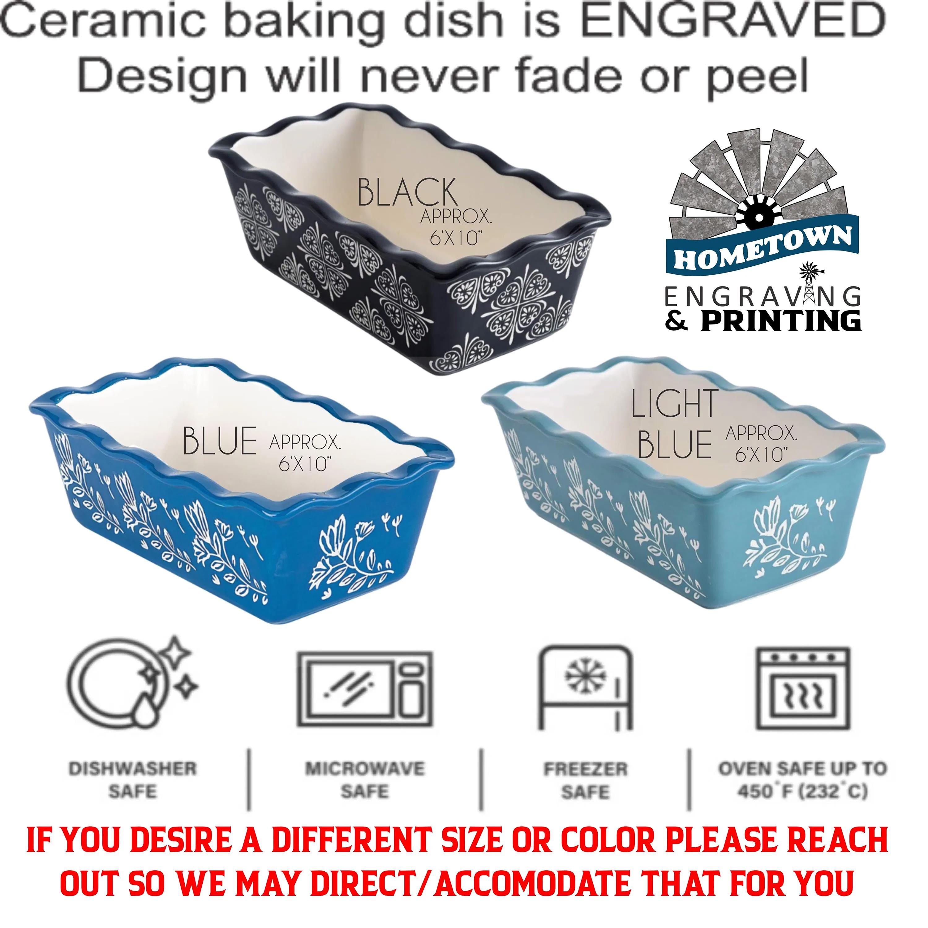 Engraved Bread Pan | Hand Written Recipe | Recipe Pan | Engraved Baking ...