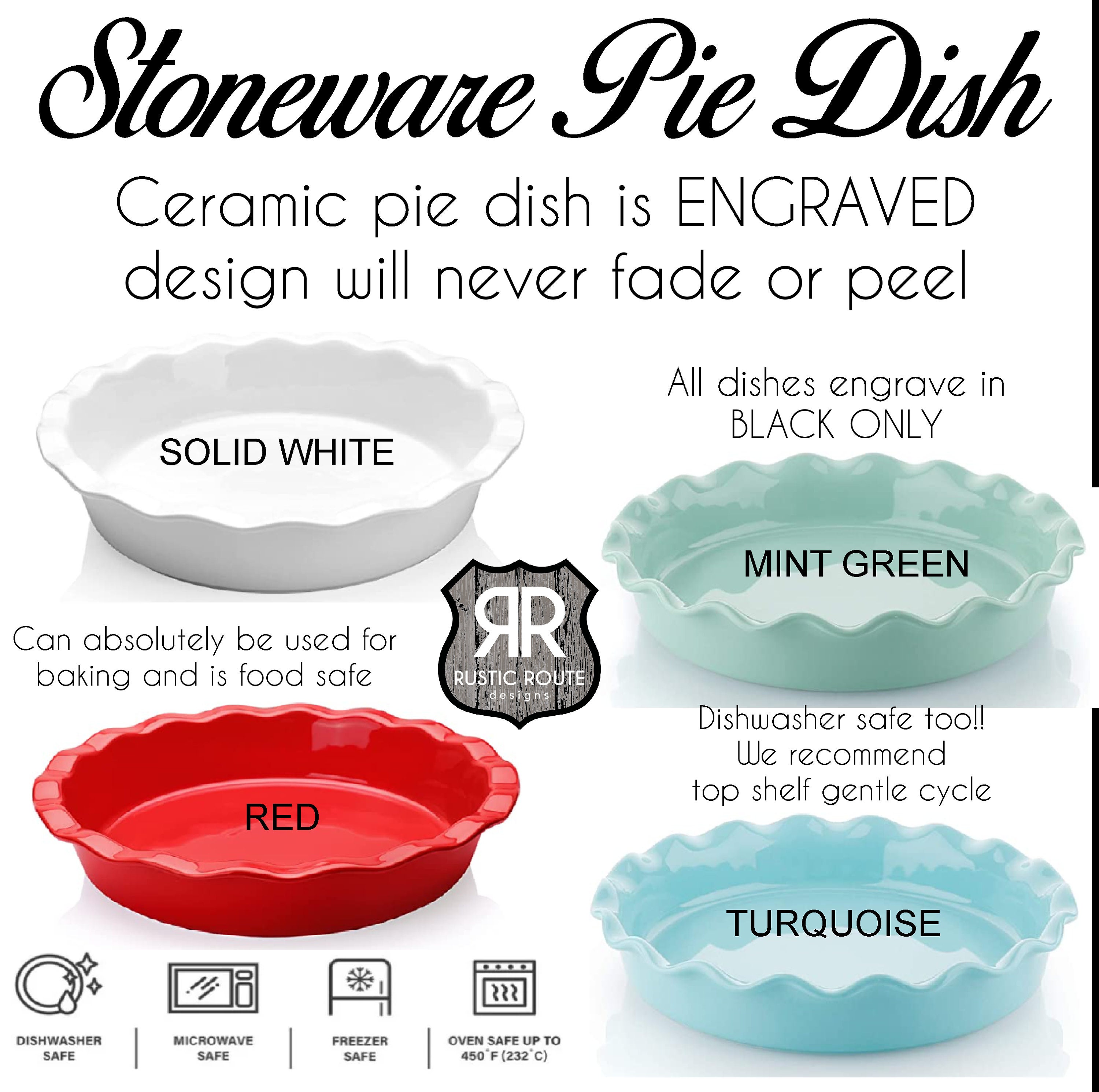 Personalized Pie Plate Engraved Pie Dish Gift for Baker - Etsy