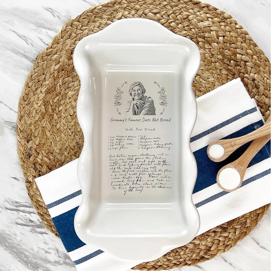 Personalized Engraved Bread Pan With Handwritten Recipe, Baking Gift ...