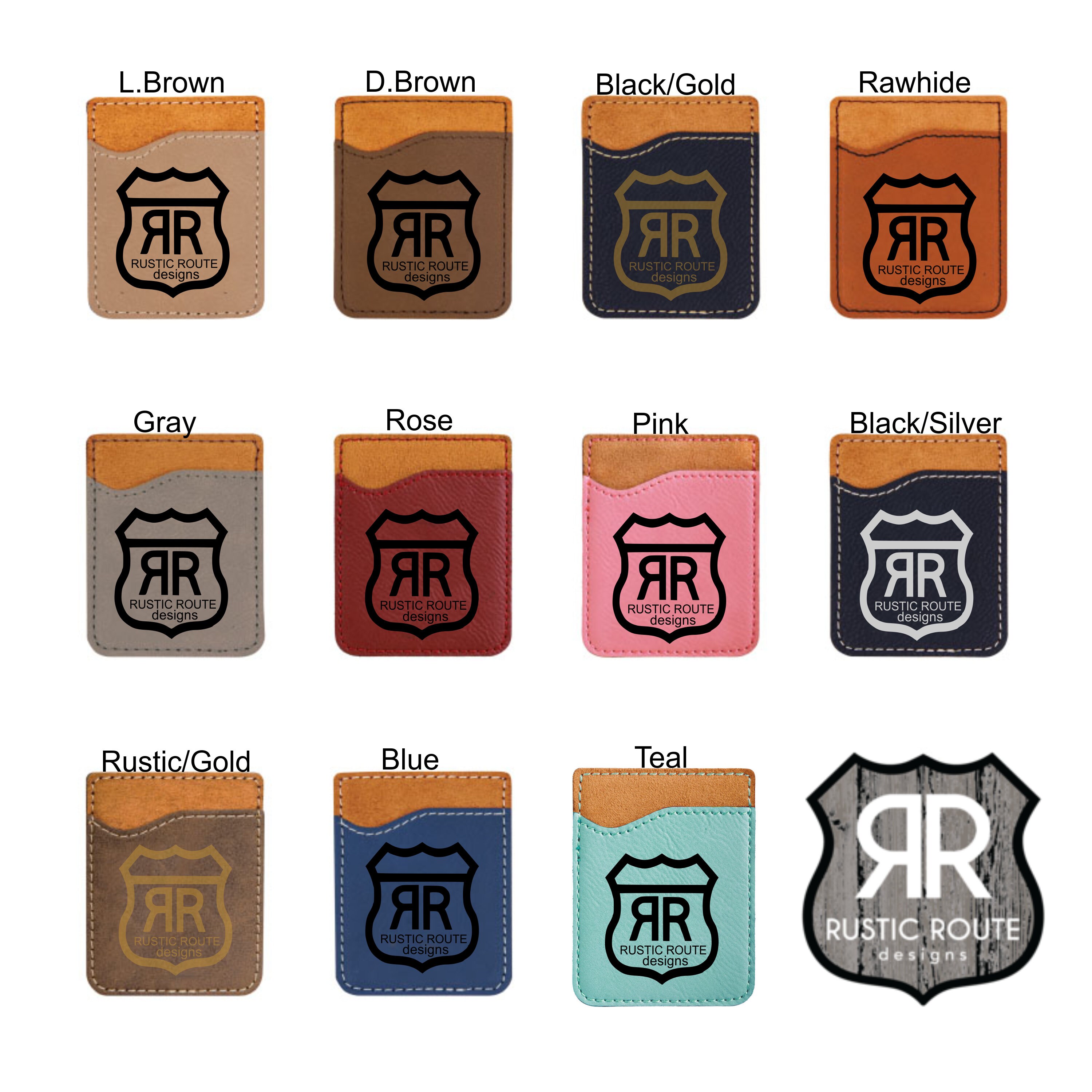 Personalized Phone Wallet Stick on Wallet Adhesive Card - Etsy