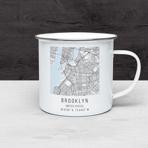 City Map Mug, Street Map Print, Your City, Your Town, Campfire Mug ...