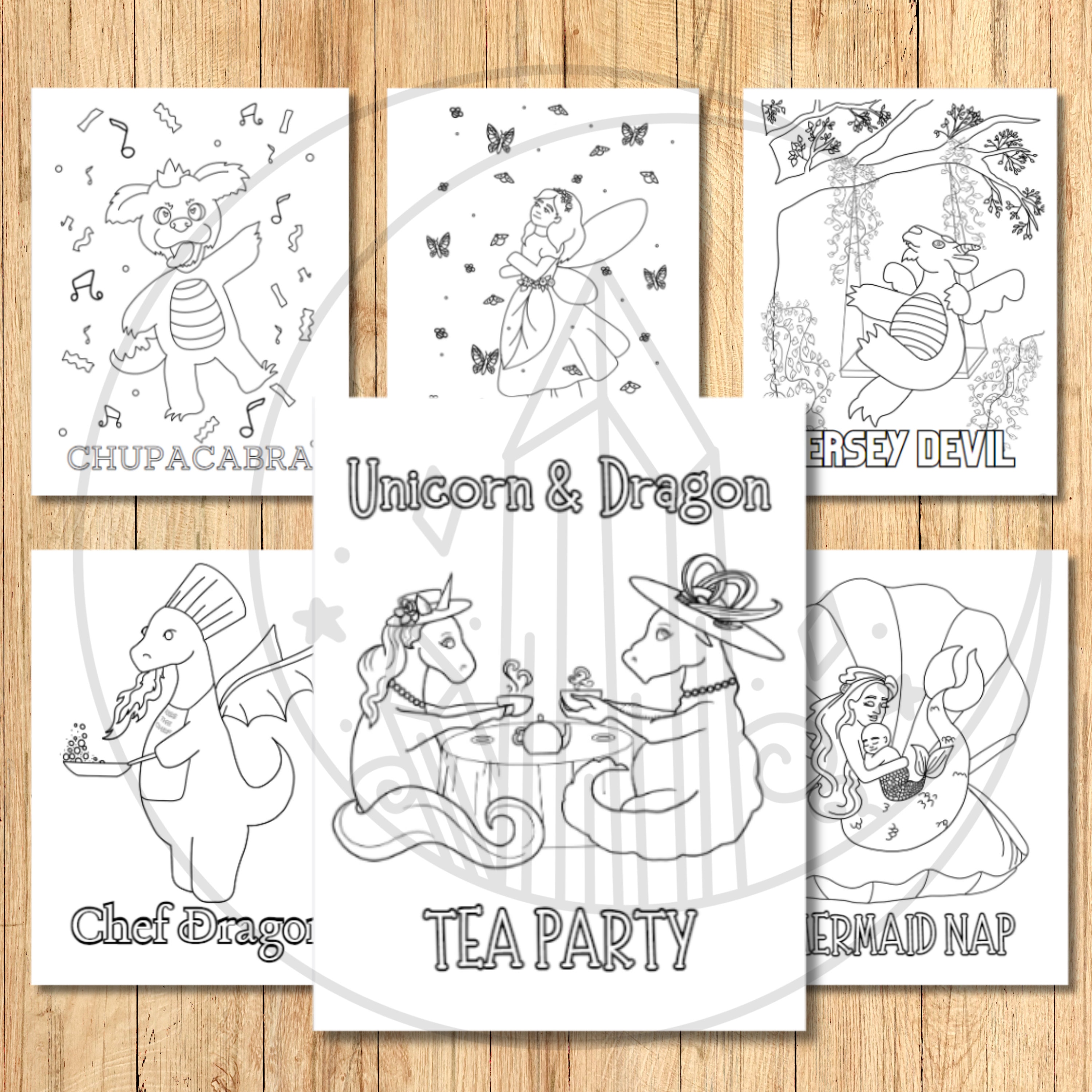 Printable Cryptid Coloring Book Helpers and Chores Instant - Etsy