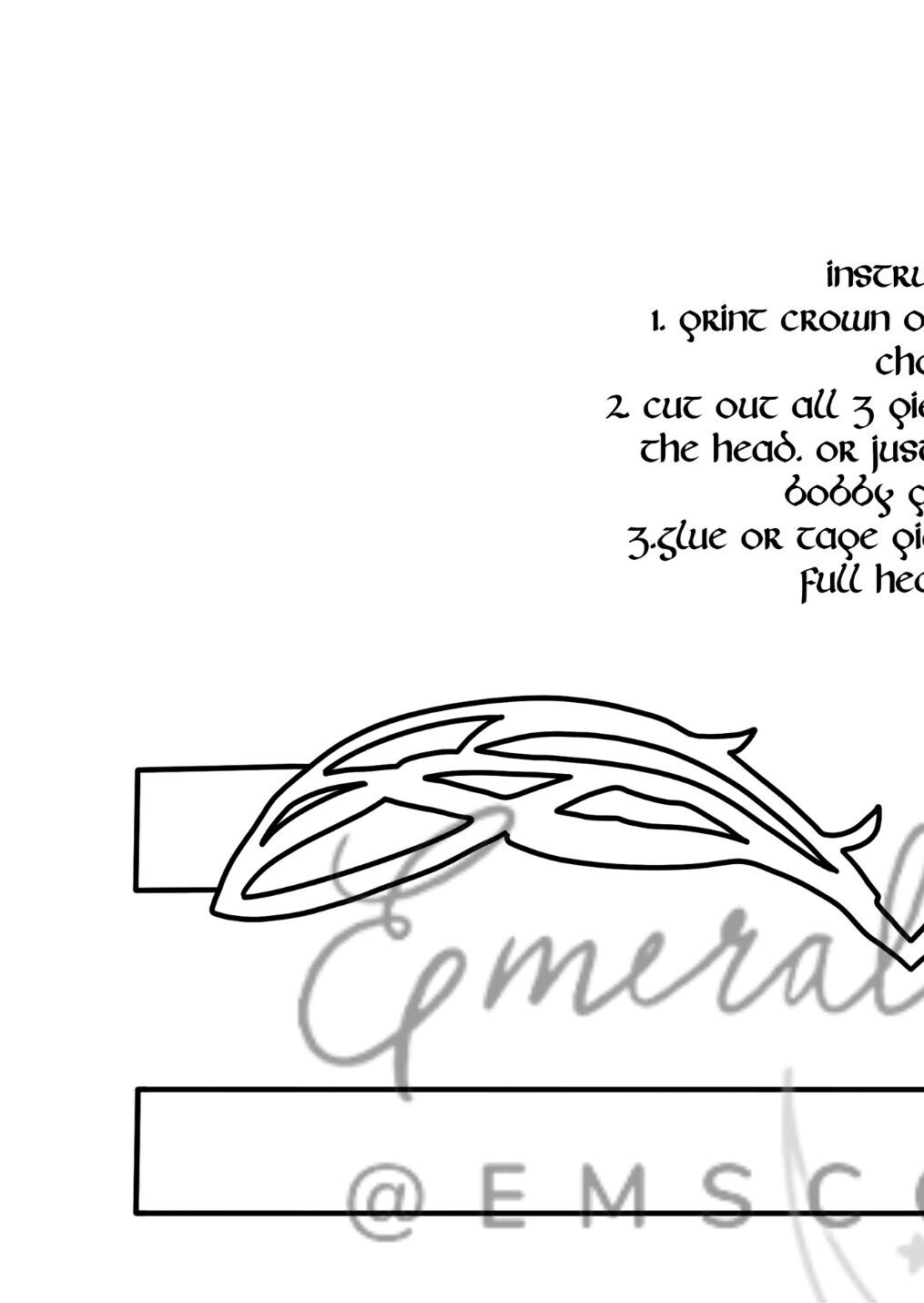 Galadriel Crown Lord of the Ring's Instant Download - Etsy