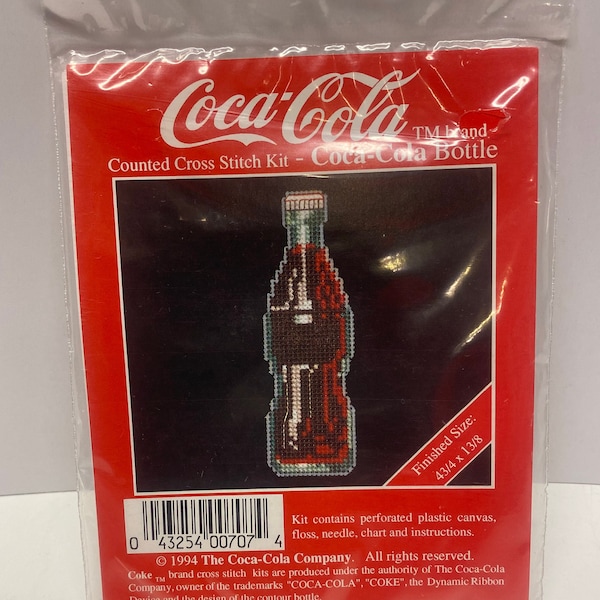 Coca Cola Cross Stitch Kit - Etsy