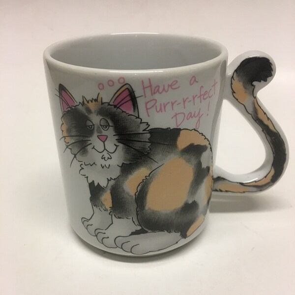 Vintage Cat Tail Mug - Etsy