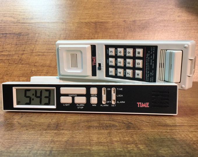 Vintage Landline Phone, Time Magazine Inc., Telephone and Alarm Clock ...