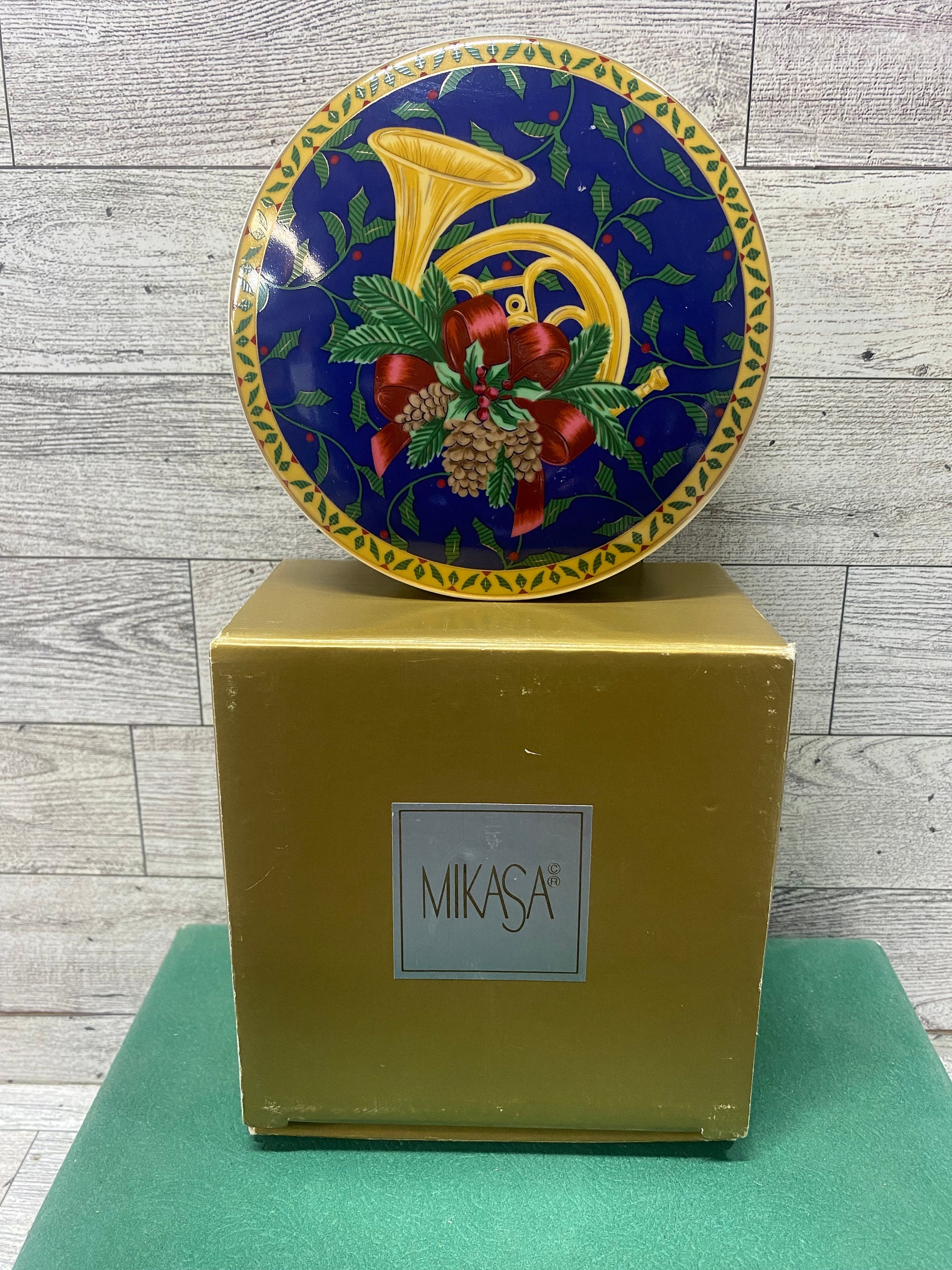 Vintage Mikasa Box, Holiday Trinket Box, Jewelry Box Porcelain ...