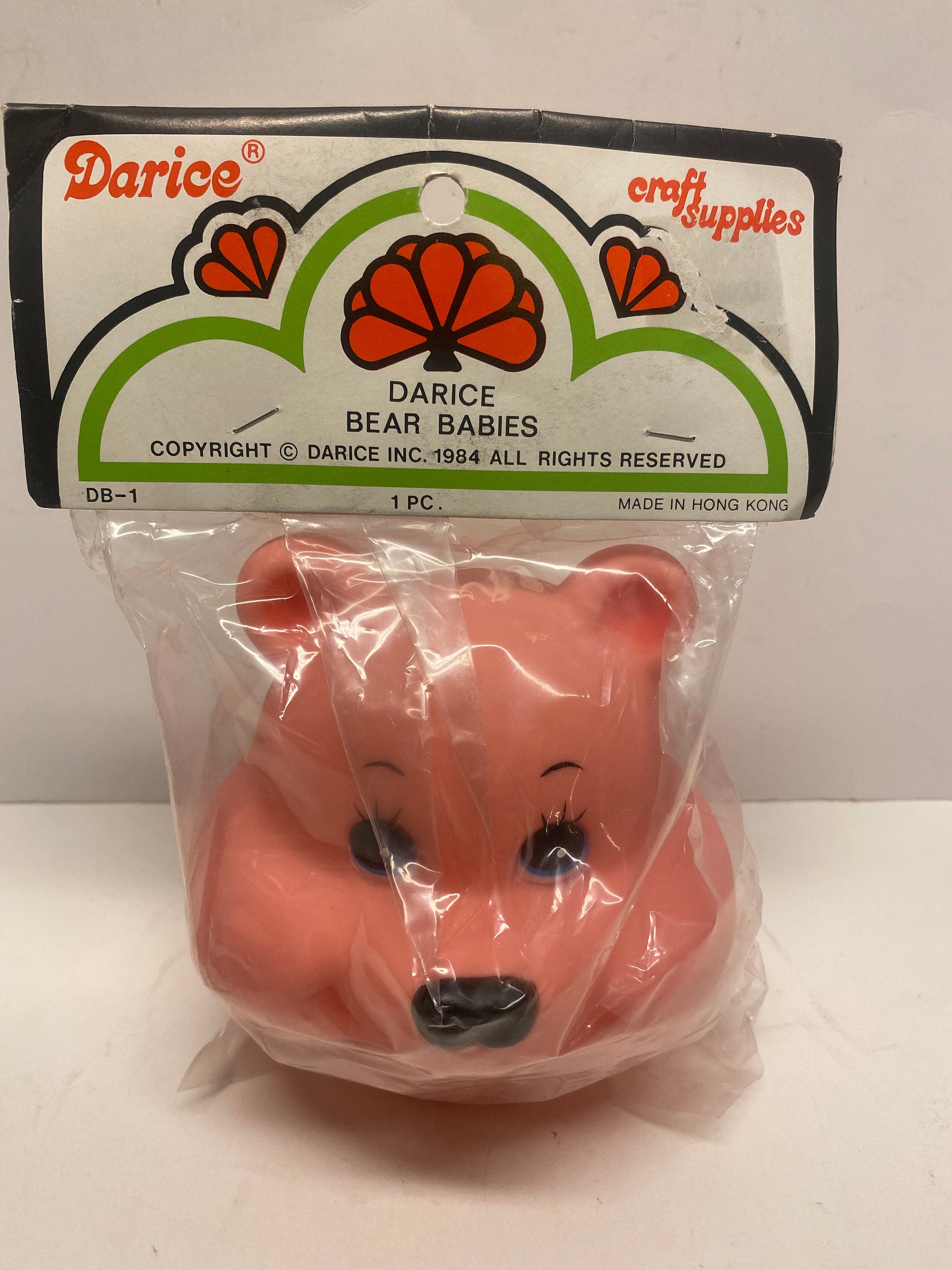 Vintage Darice Pink Bear Doll Head DIY Kit (NIP) - Etsy