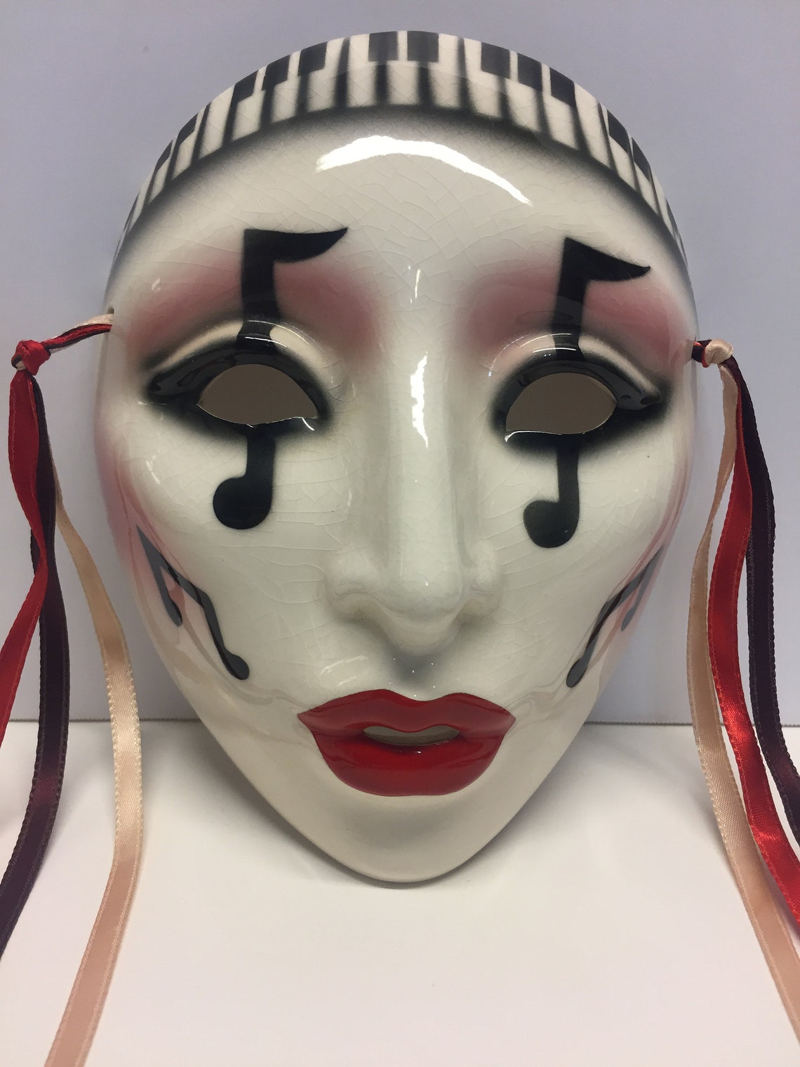 Vintage Decorative Clay Art Mask About Face Clay Art in San - Etsy