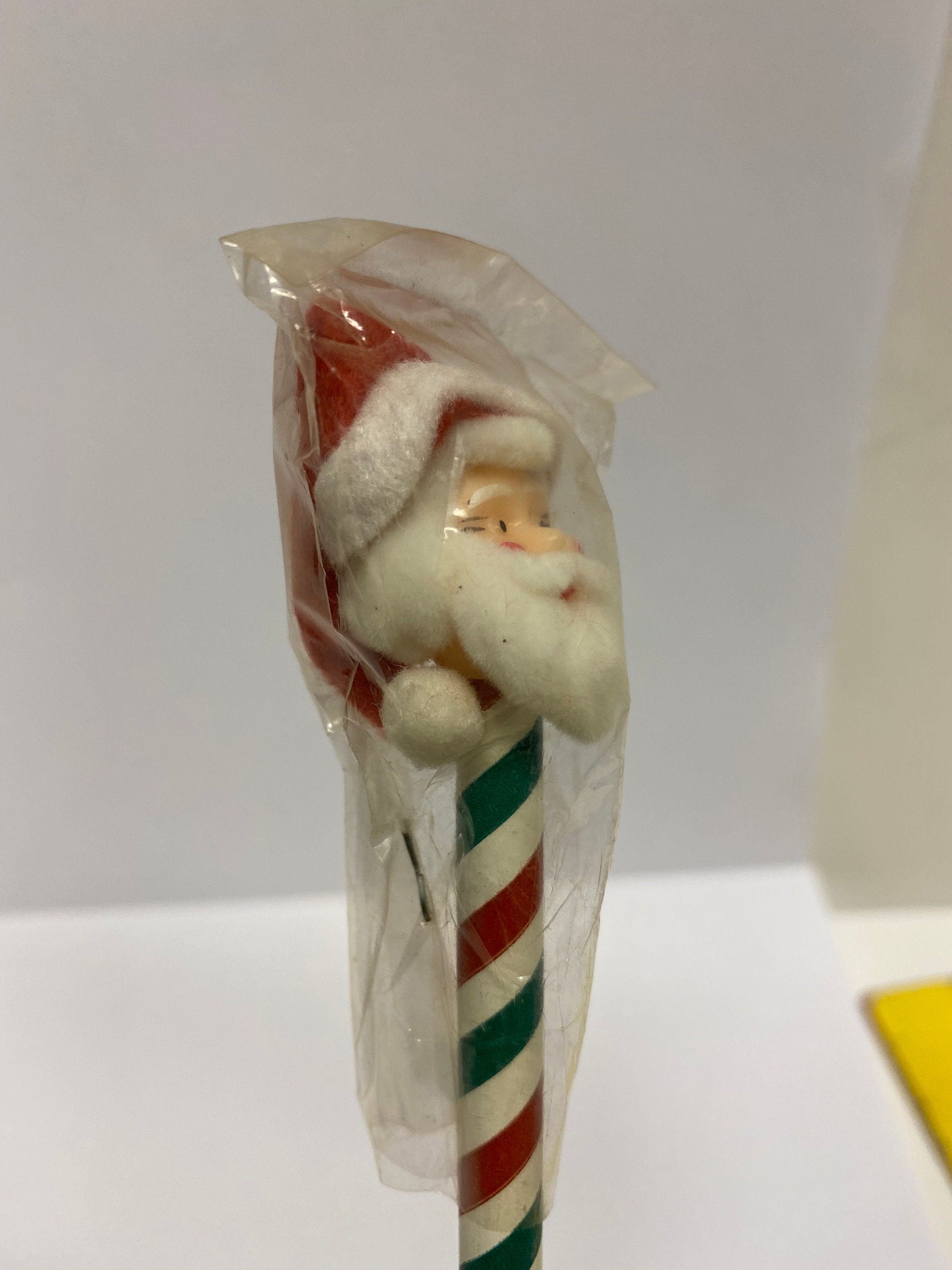 Vintage Santa Pencil, Christmas Pencil Toppers, Santa Claus, Candy ...