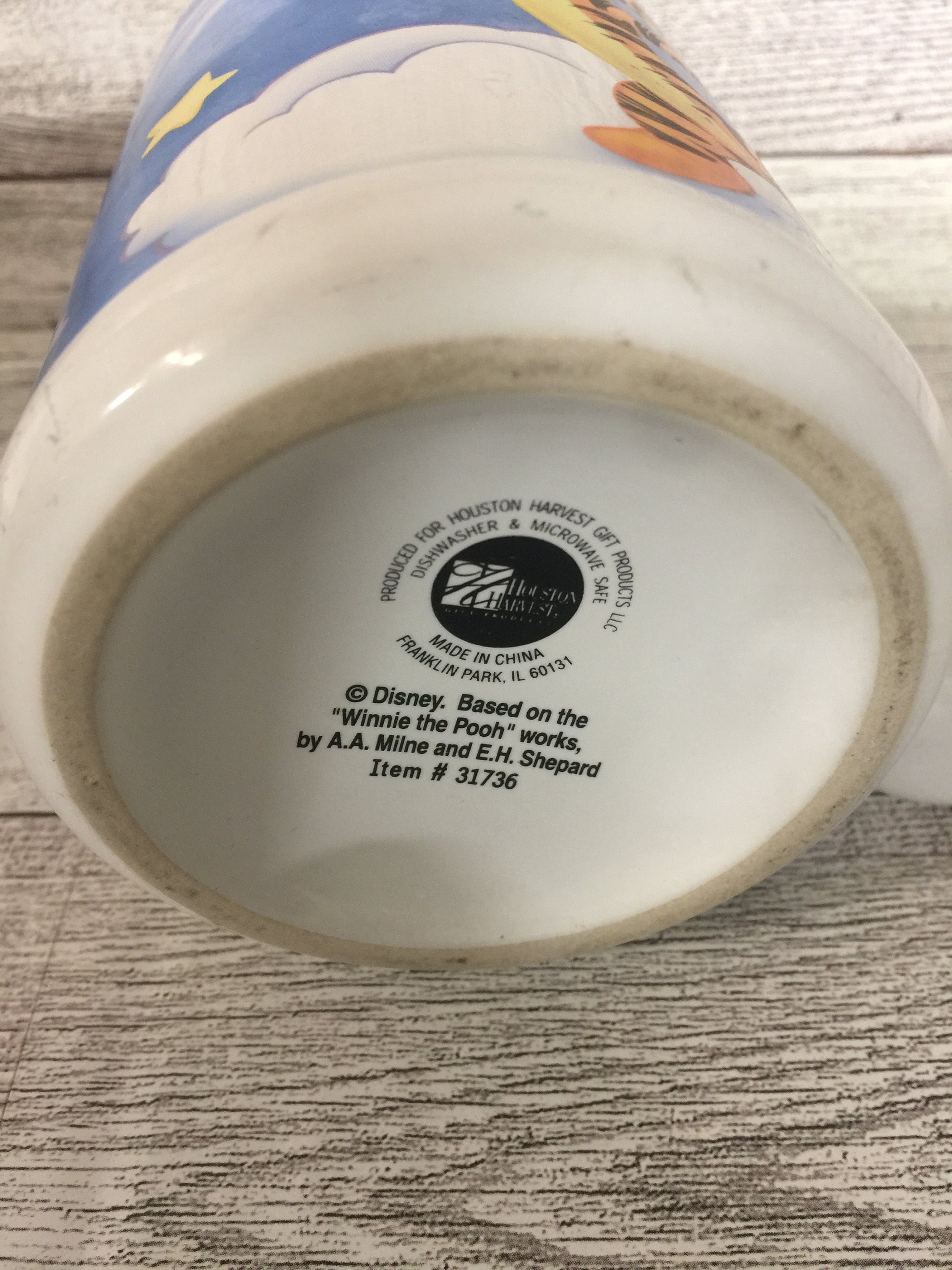 Vintage Disney Winnie the Pooh, Tigger, Star Light Coffee Mug, Houston ...