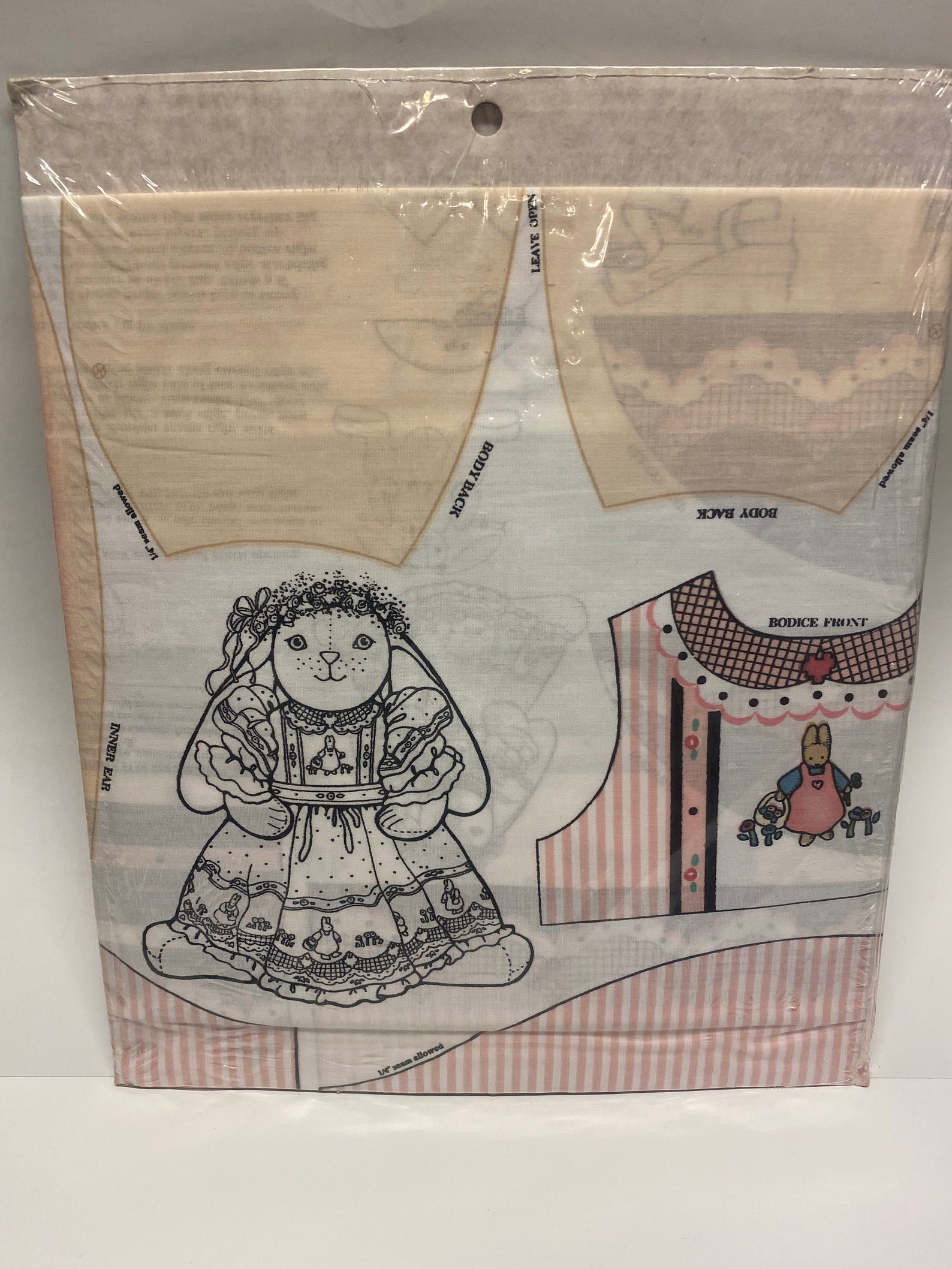 Vintage Daisy Kingdom Veronica Louise Bunny Doll DIY Kit (style 9805 ...