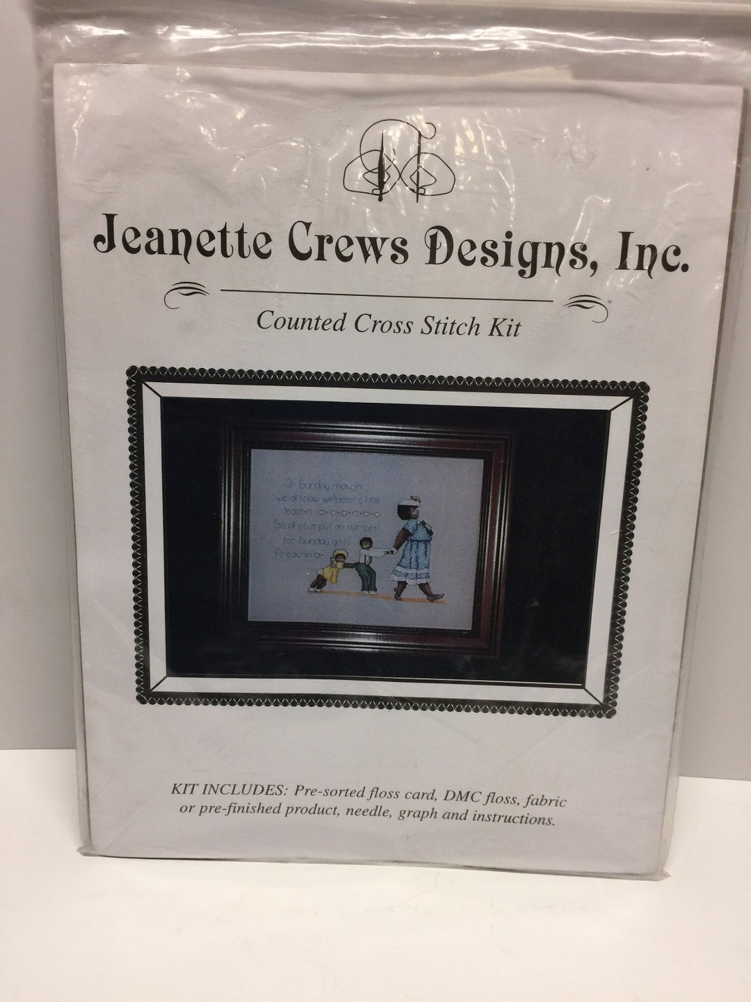 Vintage Jeanette Crews Designs, Sunday Mornin’ , Counted Cross Stitch ...