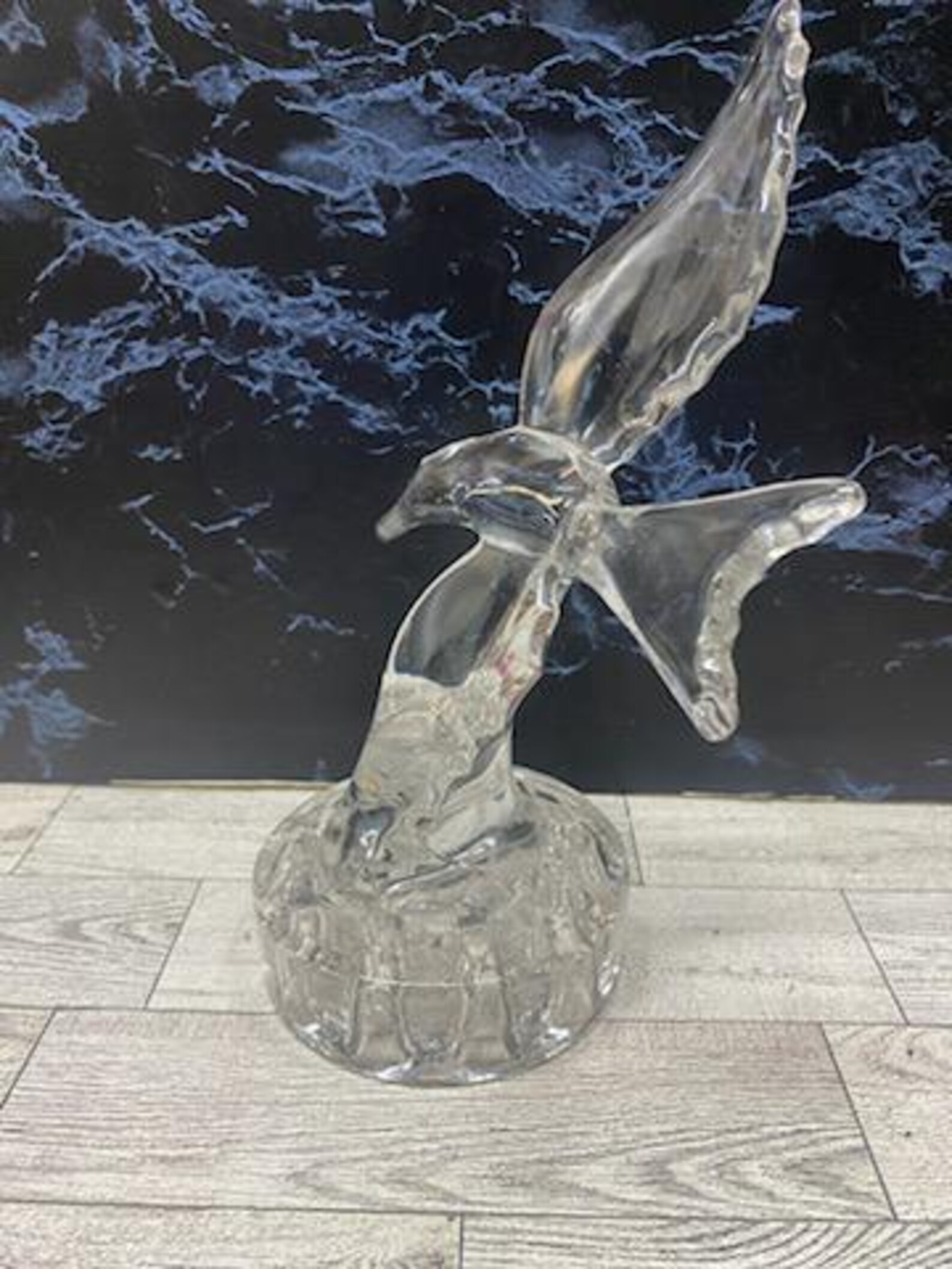 Vintage Crystal Seagull Flower Frog: Cambridge Glass, 1940s - Etsy