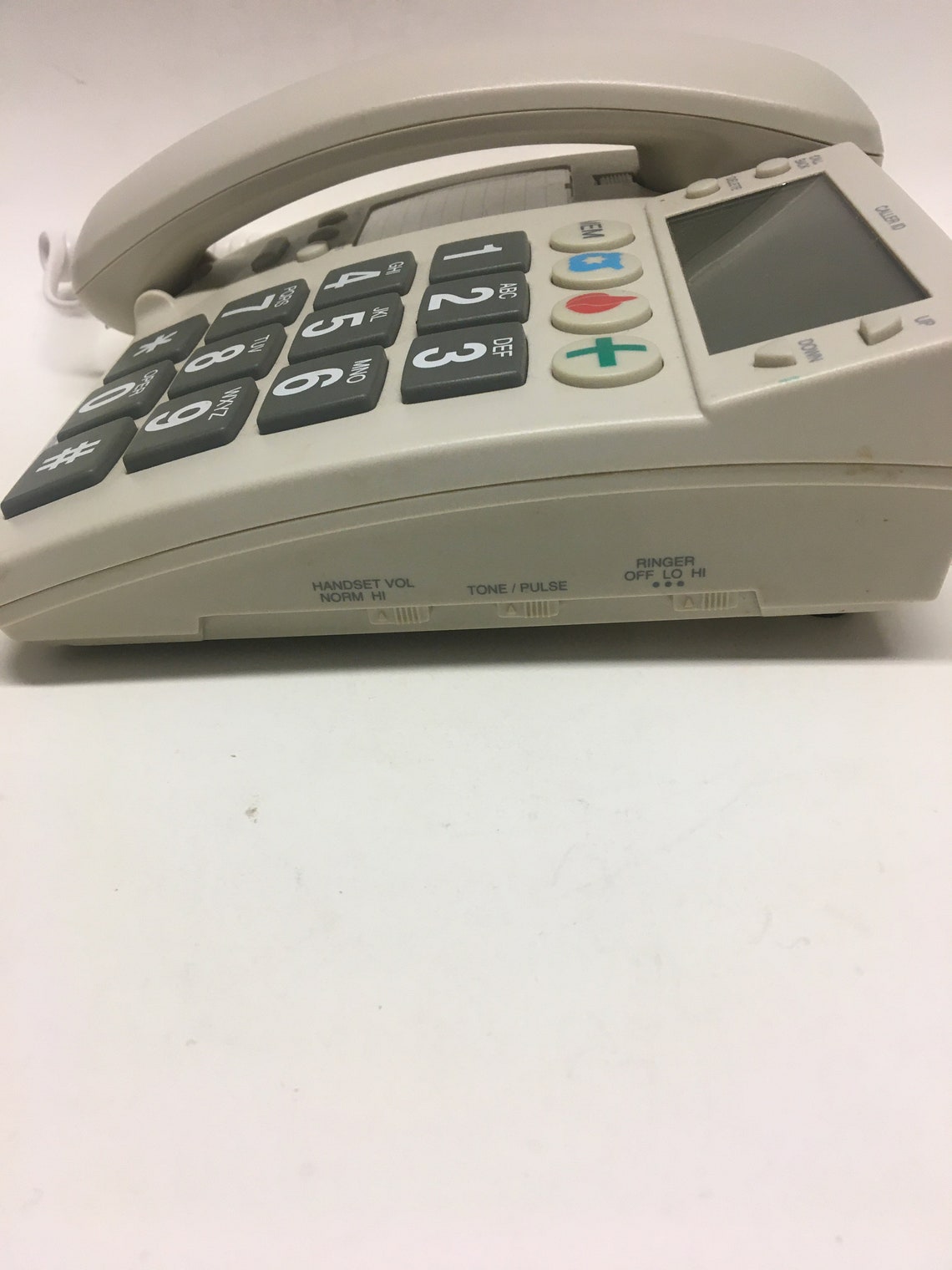 Vintage Landline Phone RADIO SHACK Large Number Phone Big - Etsy