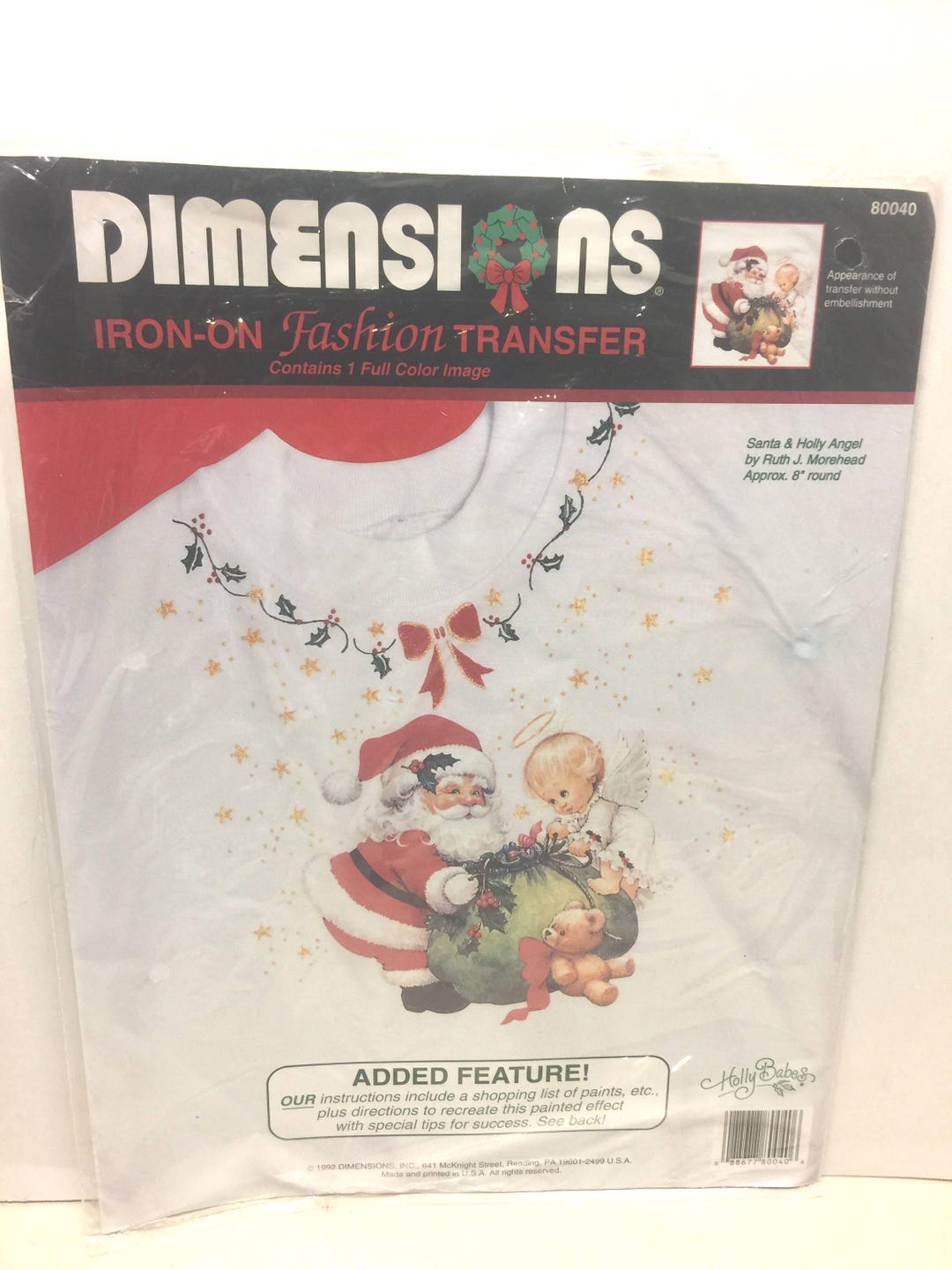 Vintage Christmas Dimensions Iron-on, Holly Babes, Fashion Transfer ...
