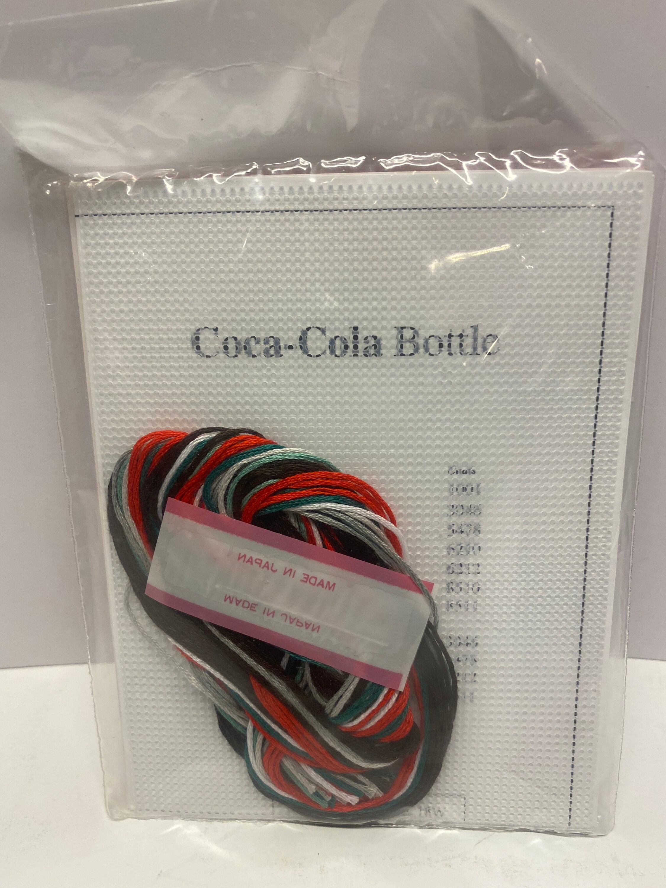Vintage Coca-cola Bottle Counted Cross Stitch Kit Coke Cross - Etsy