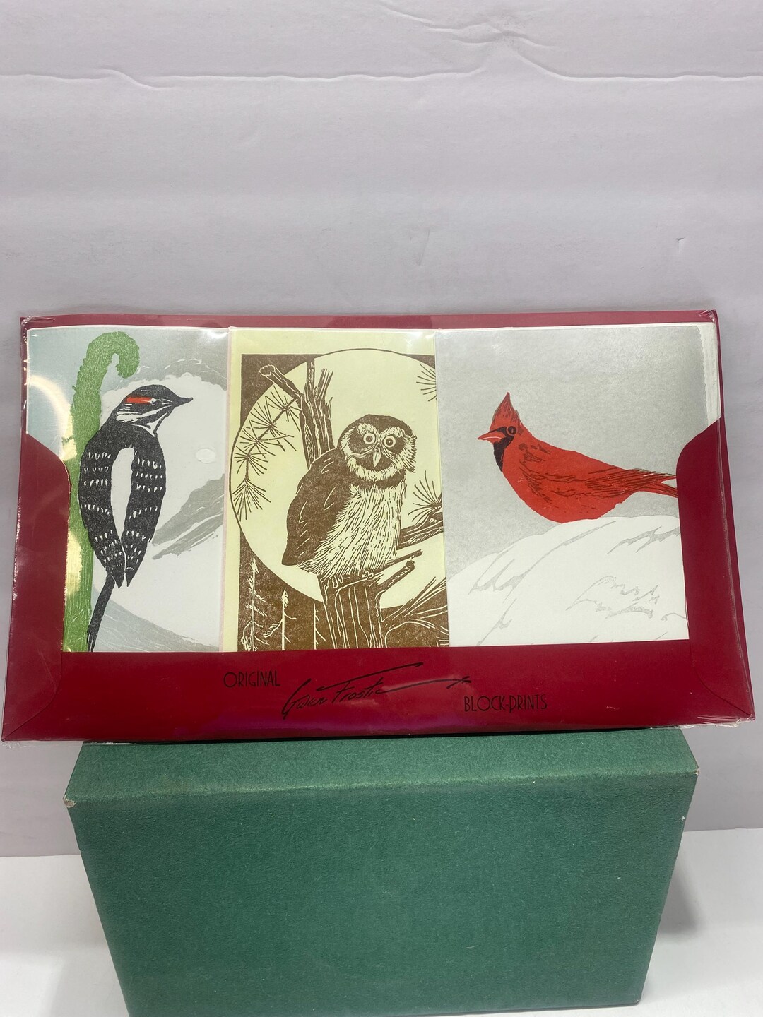 Vintage Gwen Frostic Bird Block Prints, Note Cards, Envelopes (set of ...