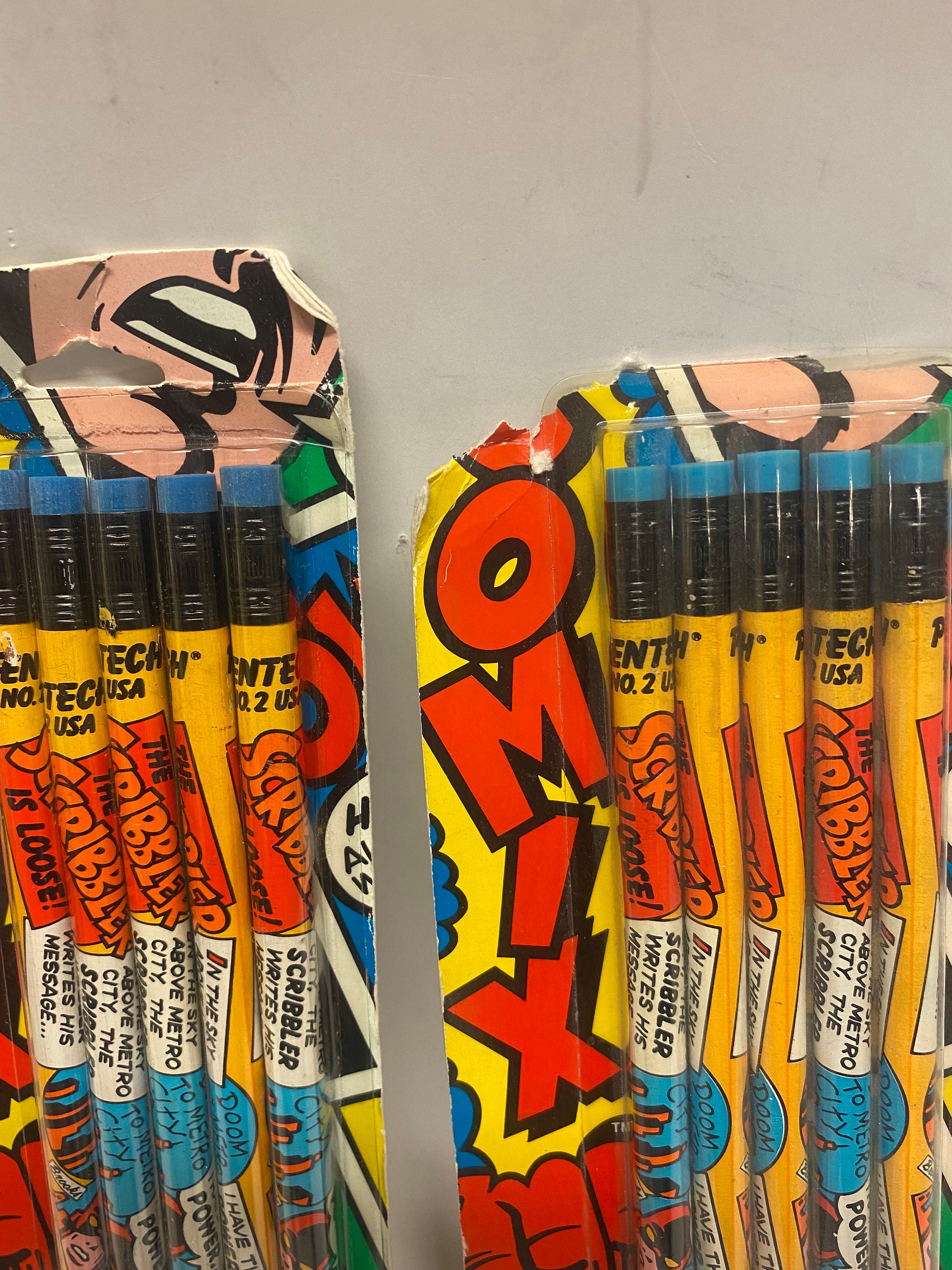 Vintage Pencils, Pentech Comix Pencils, Scribbler Pencil, No. 2, Bonded ...