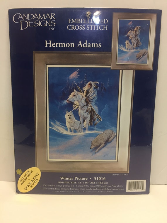 Vintage Candamar Designs Cross Stitch Kit winter | Etsy