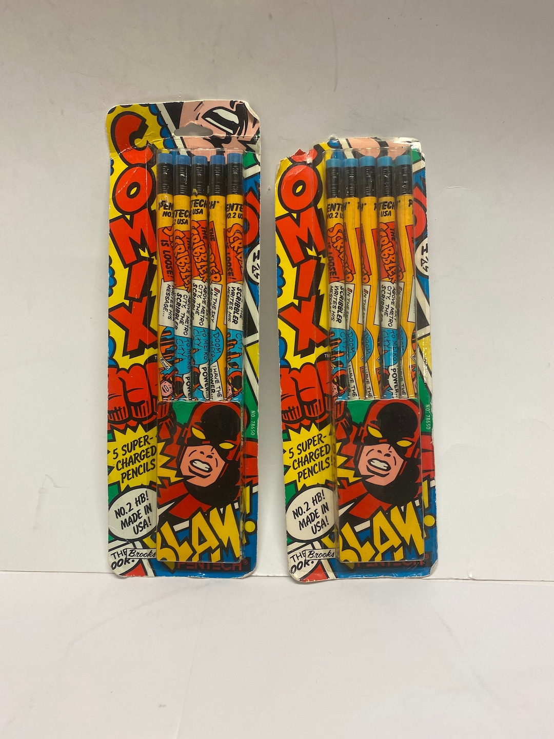Vintage Pencils, Pentech Comix Pencils, Scribbler Pencil, No. 2, Bonded ...
