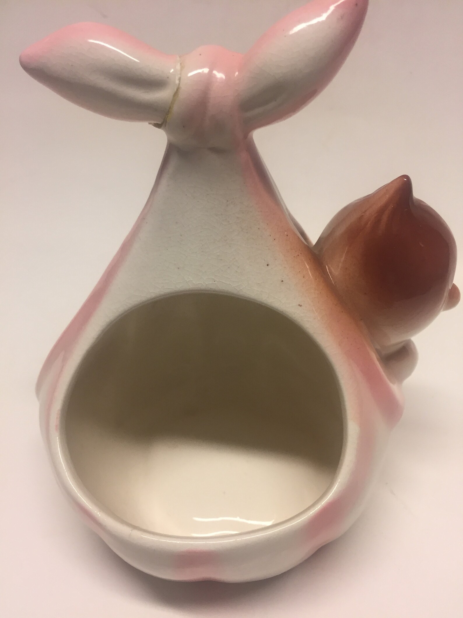 Vintage Ceramic Baby in Diaper Planter, Vintage Ceramic Planter ...