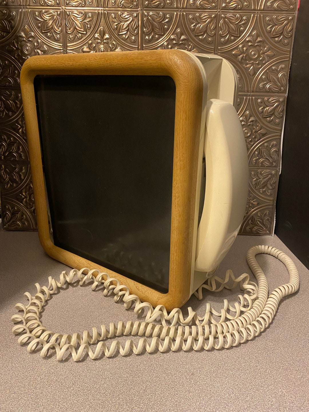 Vintage Noteworthy Western Electric Telephone, Push Button, Beige Wall ...