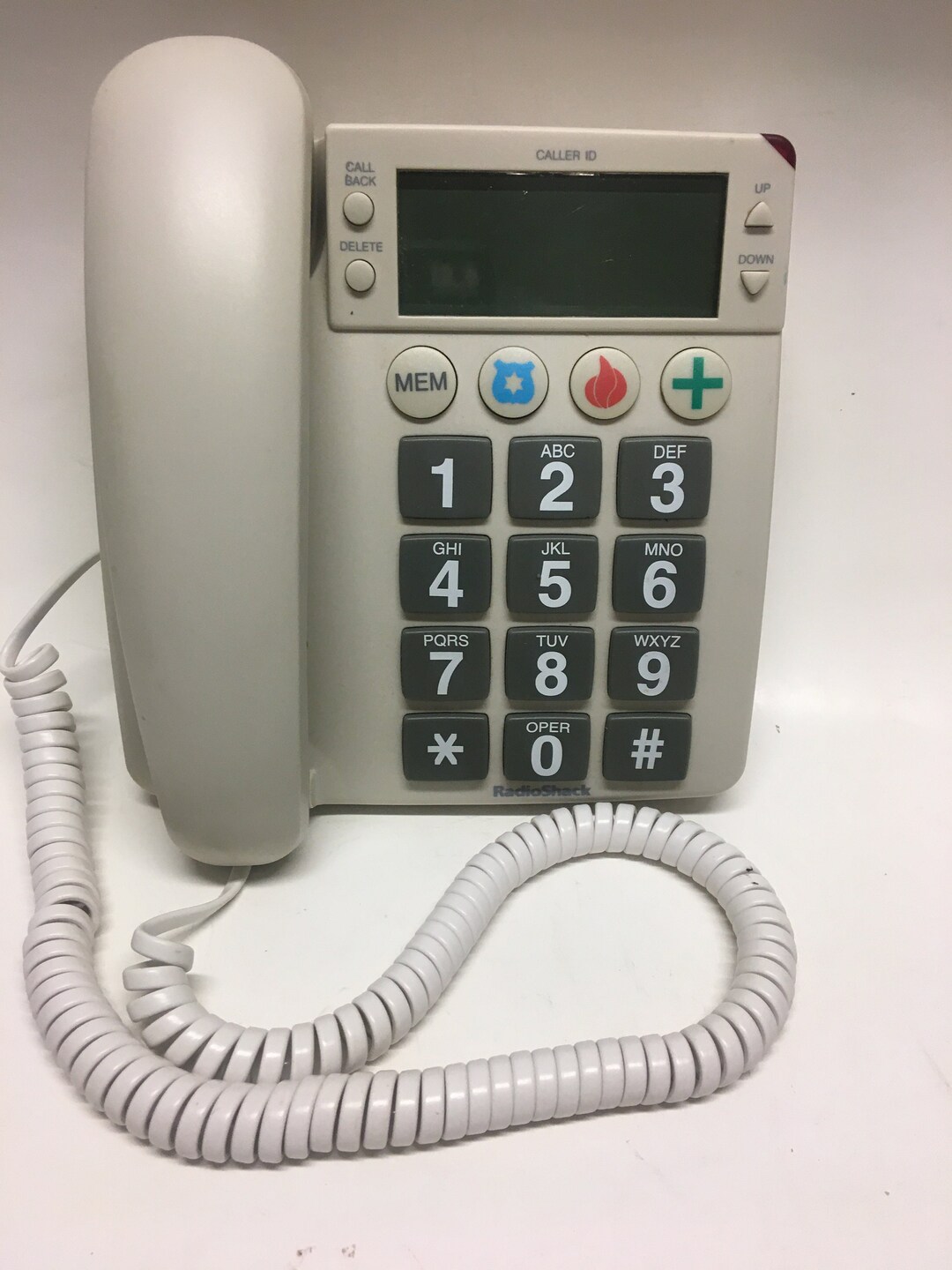 Vintage Landline Phone RADIO SHACK Large Number Phone Big - Etsy