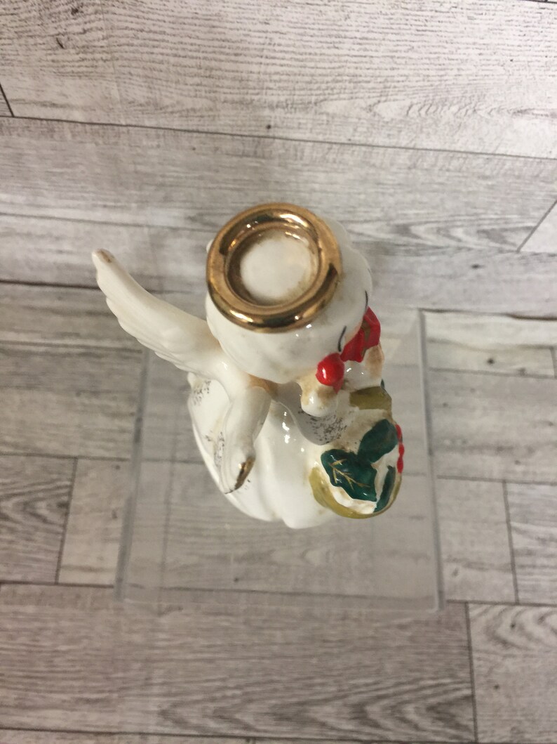 Vintage Lefton December Angel, Christmas Angel Figurine, Birthday Girl ...