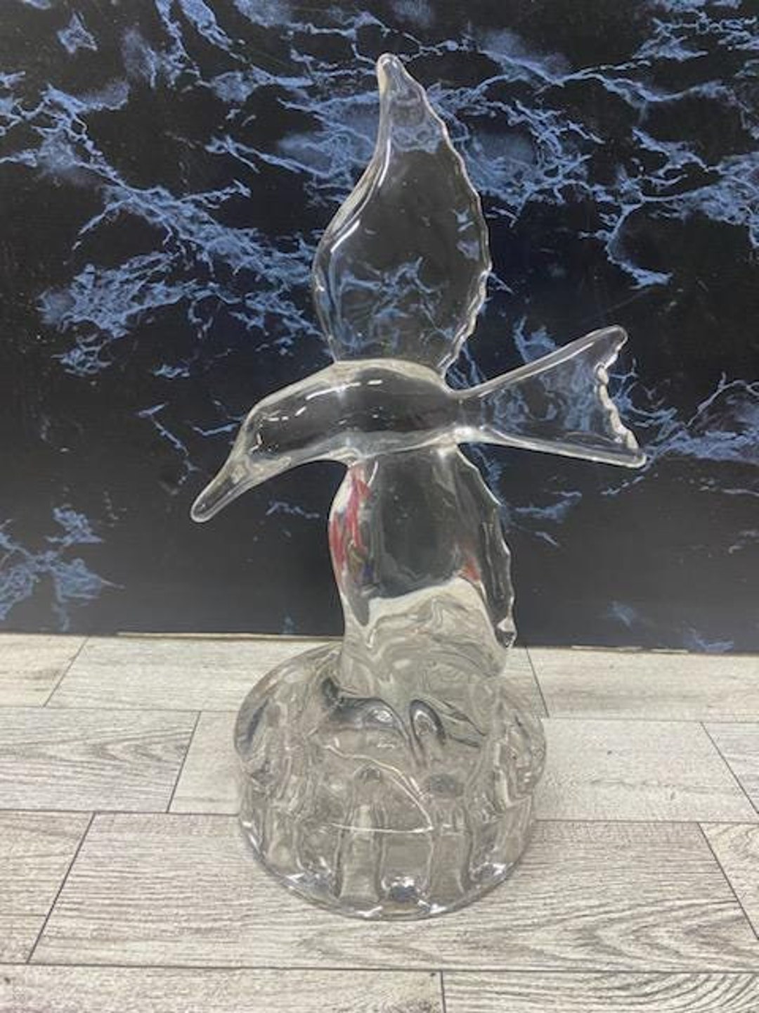 Vintage Crystal Seagull, Flower Frog, Cambridge Glass Company, Vintage ...