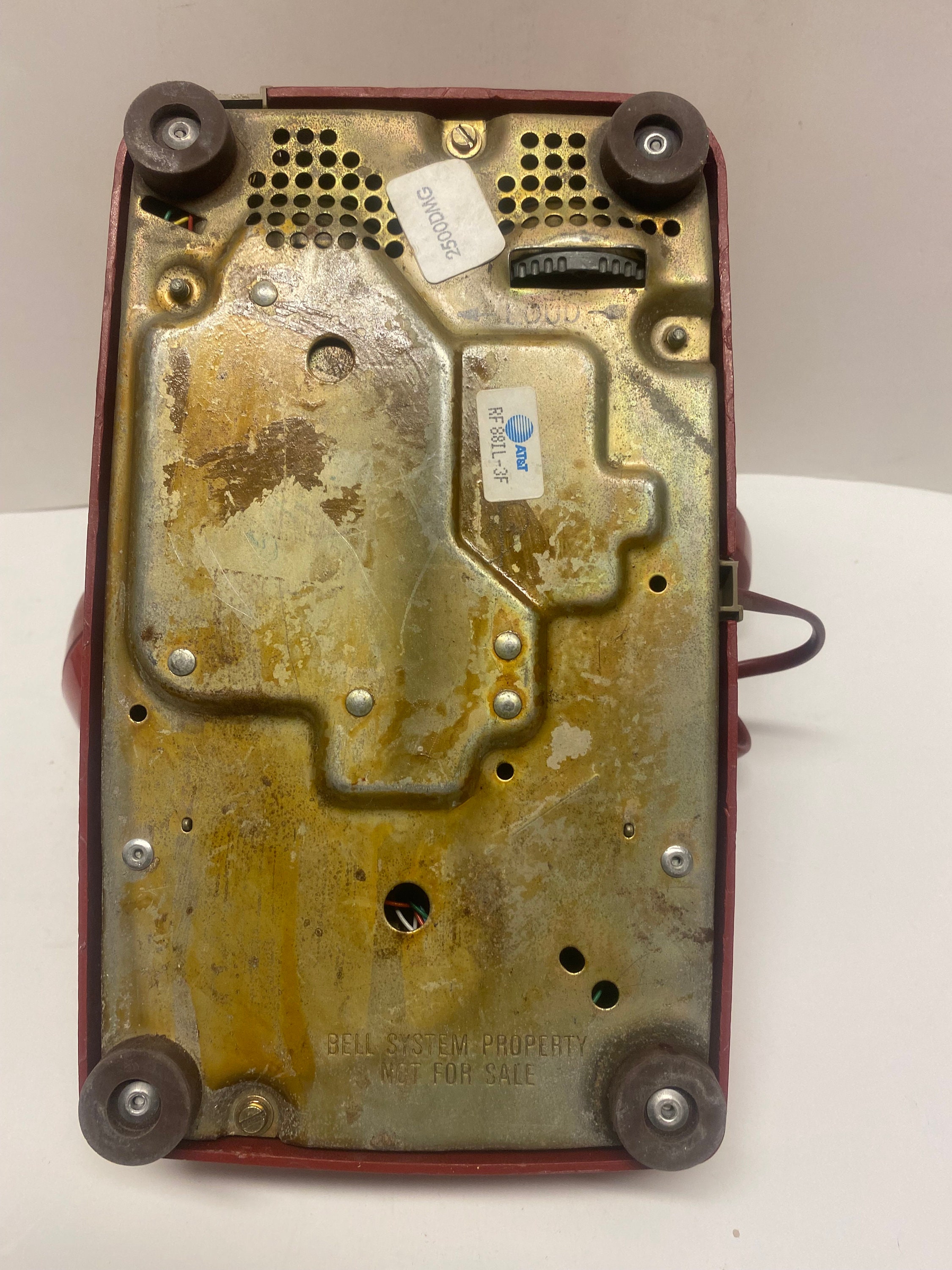 Vintage Red Touch Tone, Western Electric, Model 2500, Push Button Phone ...