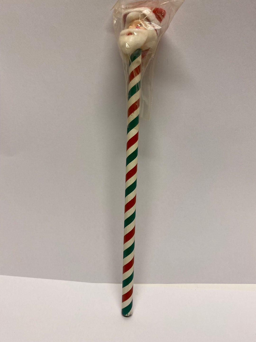 Vintage Santa Pencil, Christmas Pencil Toppers, Santa Claus, Candy ...