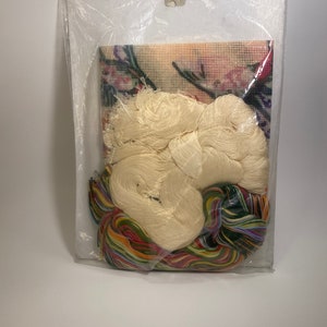 Vintage Candamar Designs, Inc, Needlepoint Hummingbird and Flowers ...