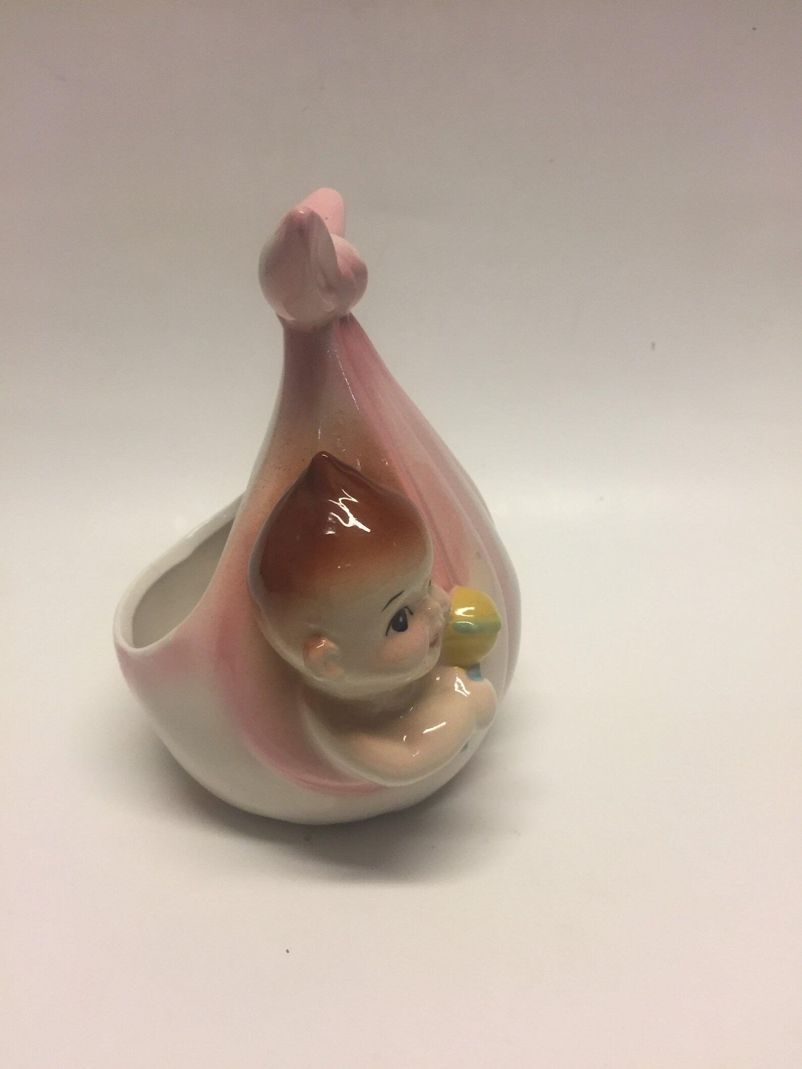 Vintage Ceramic Baby in Diaper Planter, Vintage Ceramic Planter ...