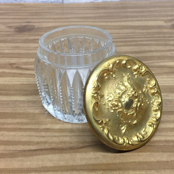 Vintage Antique Powder Jar, Christmas Gift, Vintage V… - Gem
