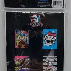 Monster High Stickers, Monster High, Ghoulicious Sticker Sheet & Note ...