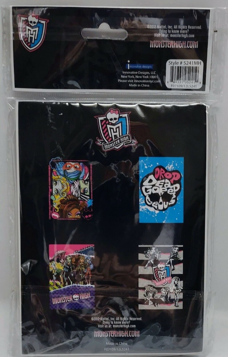 Monster High Sticker and Note Card Set, Mattel 2012, NIP - Etsy