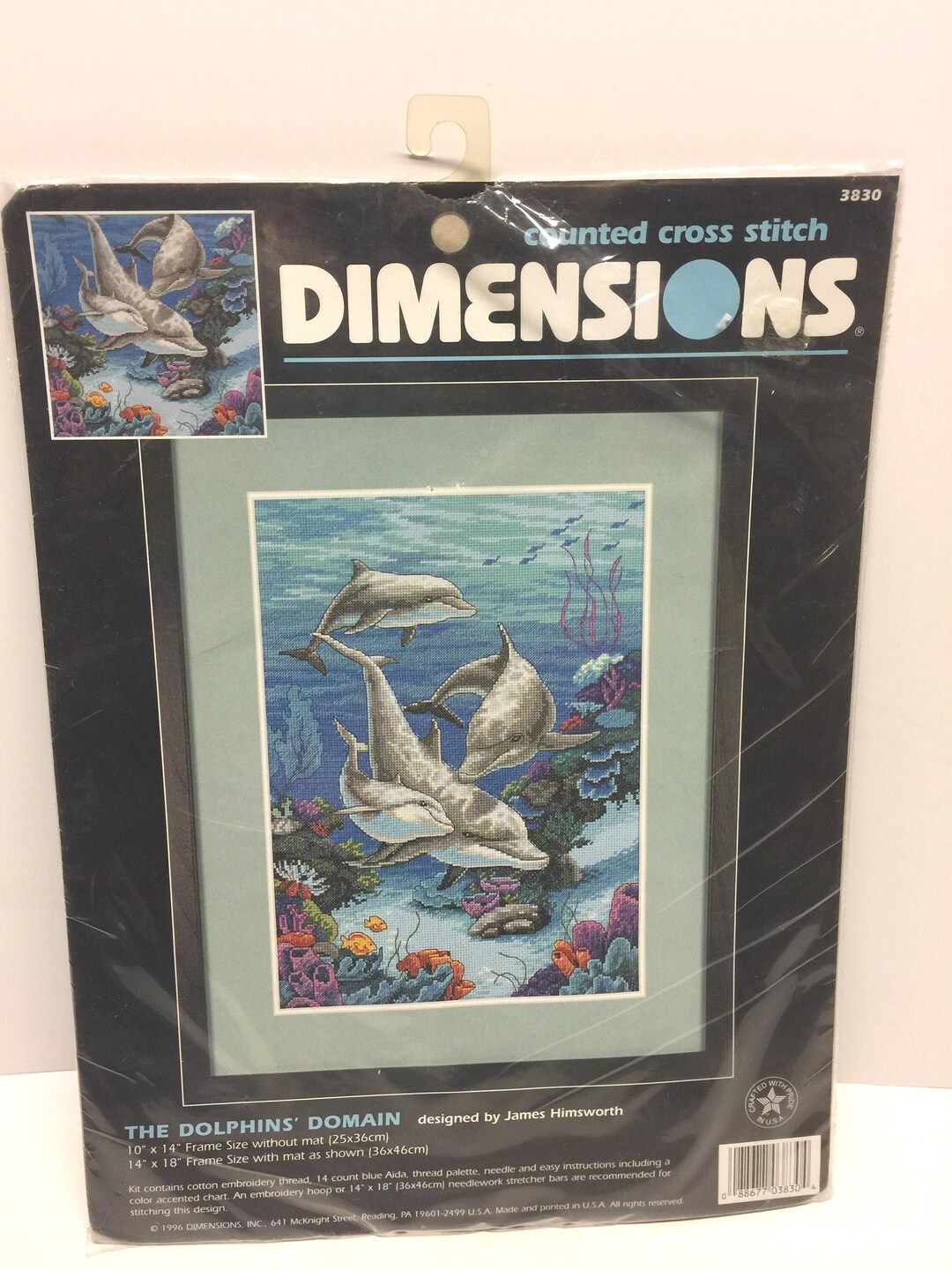 Vintage Dimensions, the Dolphin’s Domain, Counted Cross Stitch, Kit ...