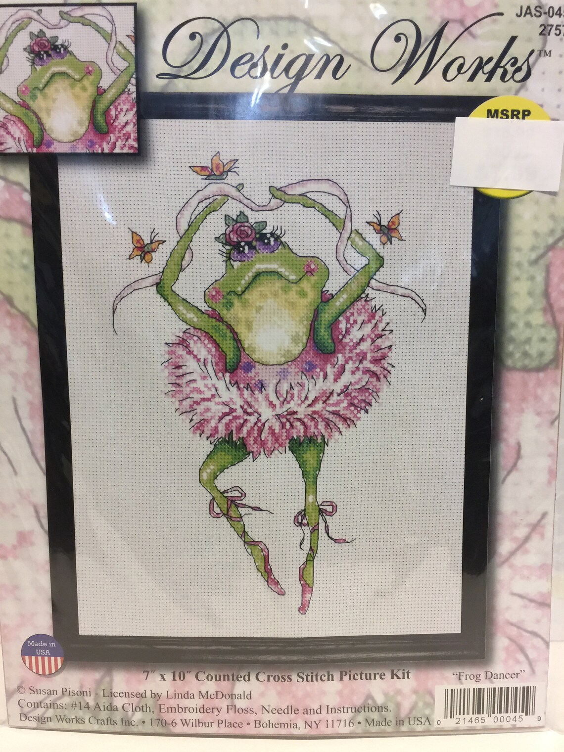 Design Works Crafts Counted Cross Stitch Kit Frog Dancer - Etsy
