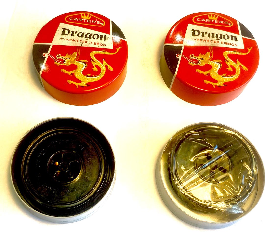 Vintage Carter's Dragon, Vintage Typewriter Ribbon, Collectible Tins ...