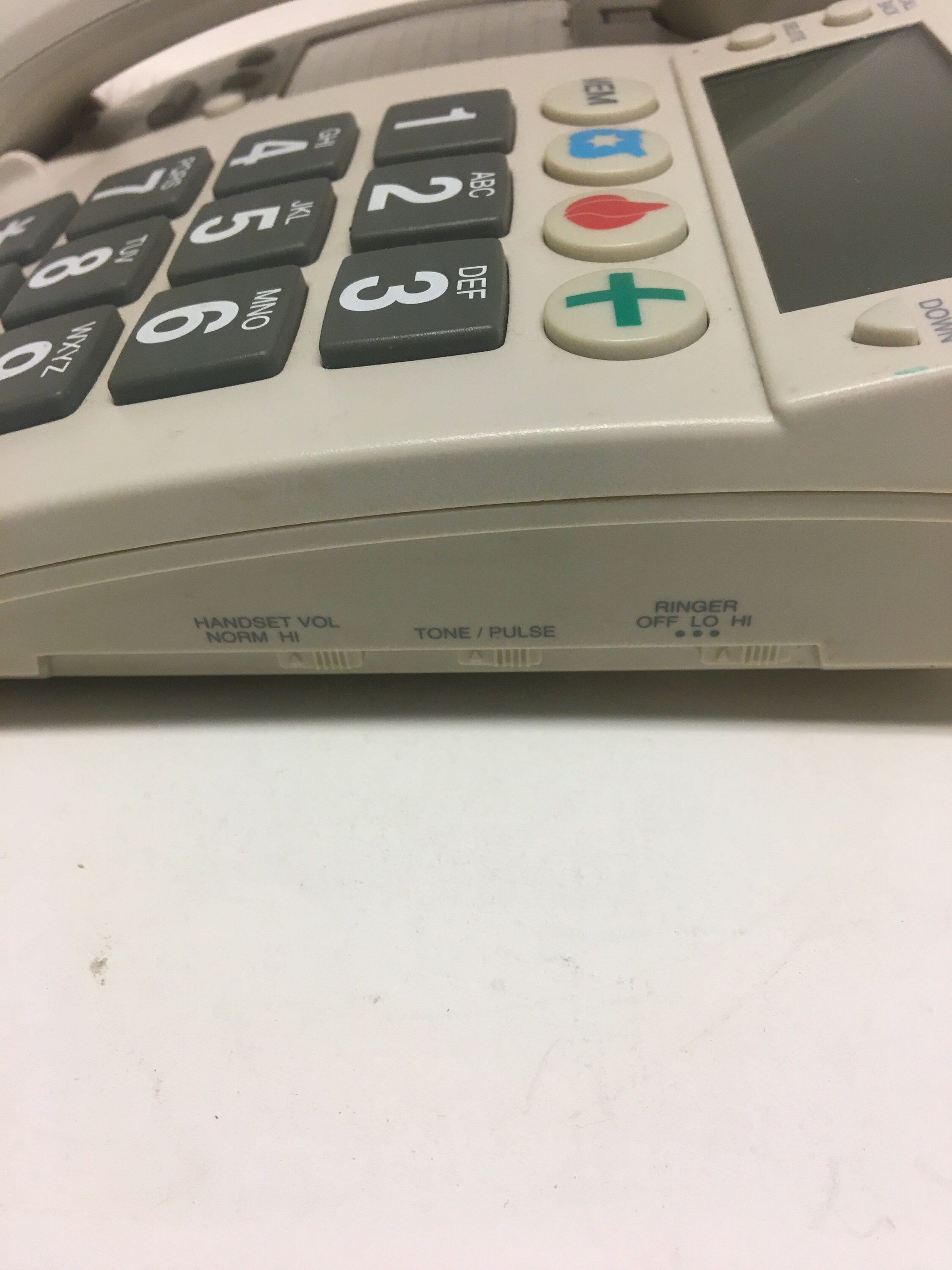 Vintage Landline Phone RADIO SHACK Large Number Phone Big - Etsy