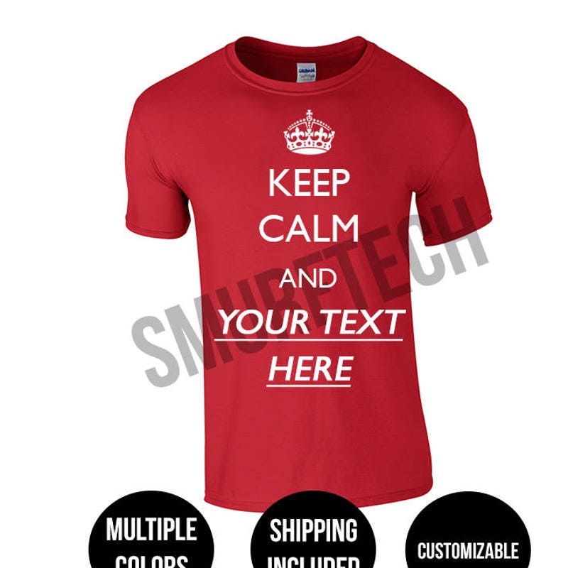 Keep Calm T Shirt - Etsy