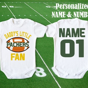 Packers Baby Daddy's Little Packers Fan Customized Personalized NAME ...