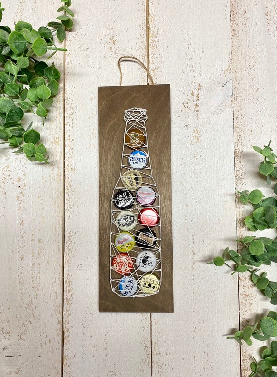 Beer Bottle String Art Beer Bottle Outline Art With Beer - Etsy