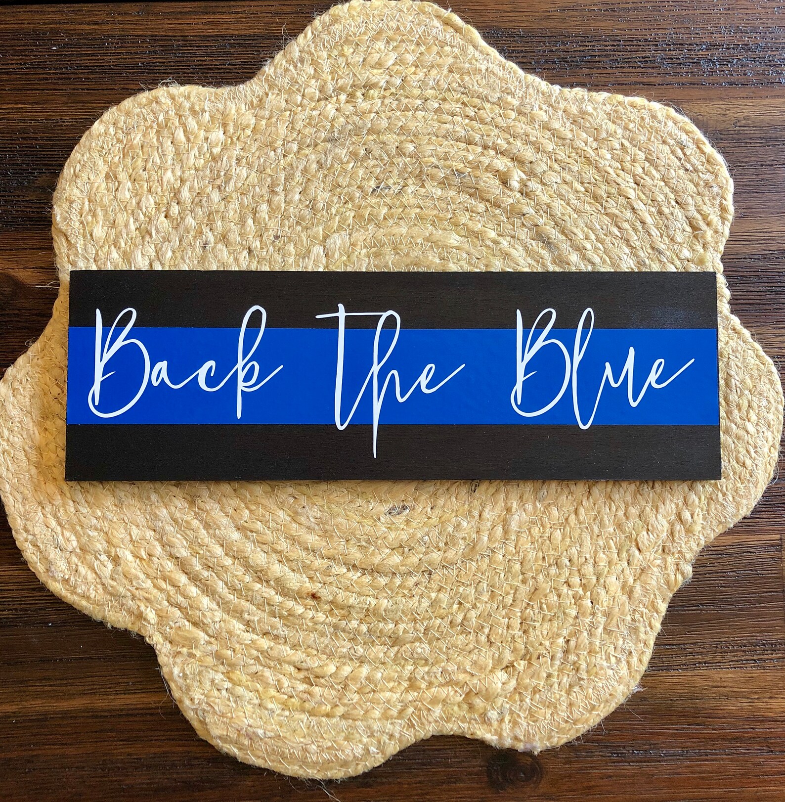 Back the Blue Sign Law Enforcement Sign Police Support Sign - Etsy
