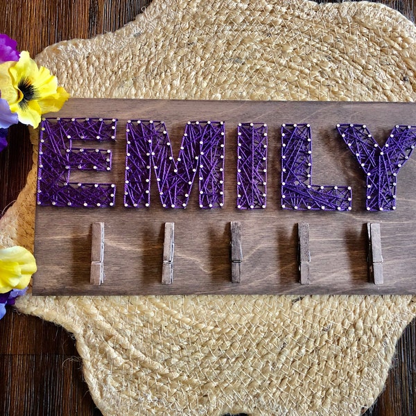 Name String Art - Etsy