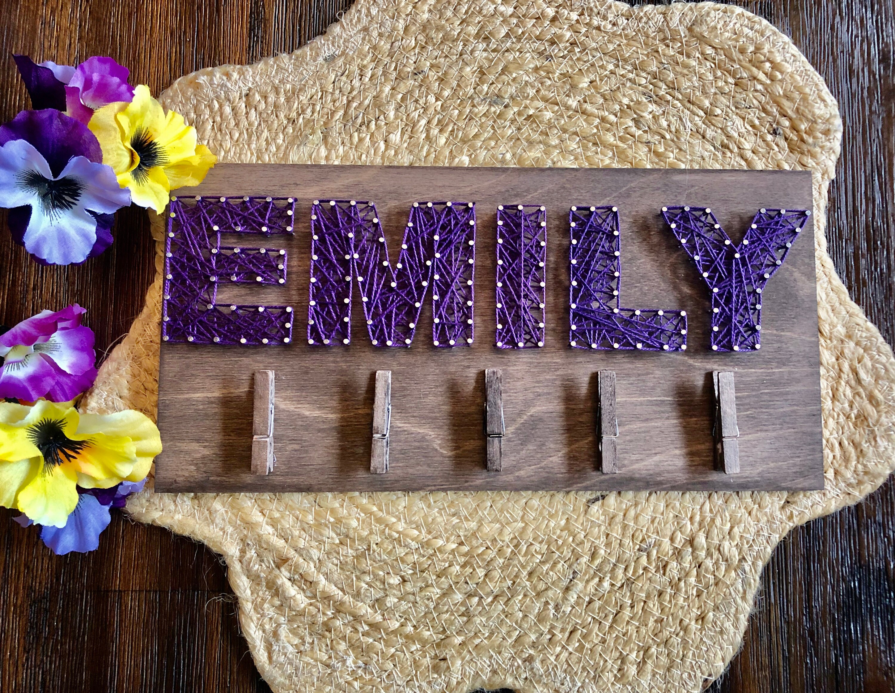 Custom Name String Art, Custom Sign, Personalized Sign, String Art Name Sign - Etsy