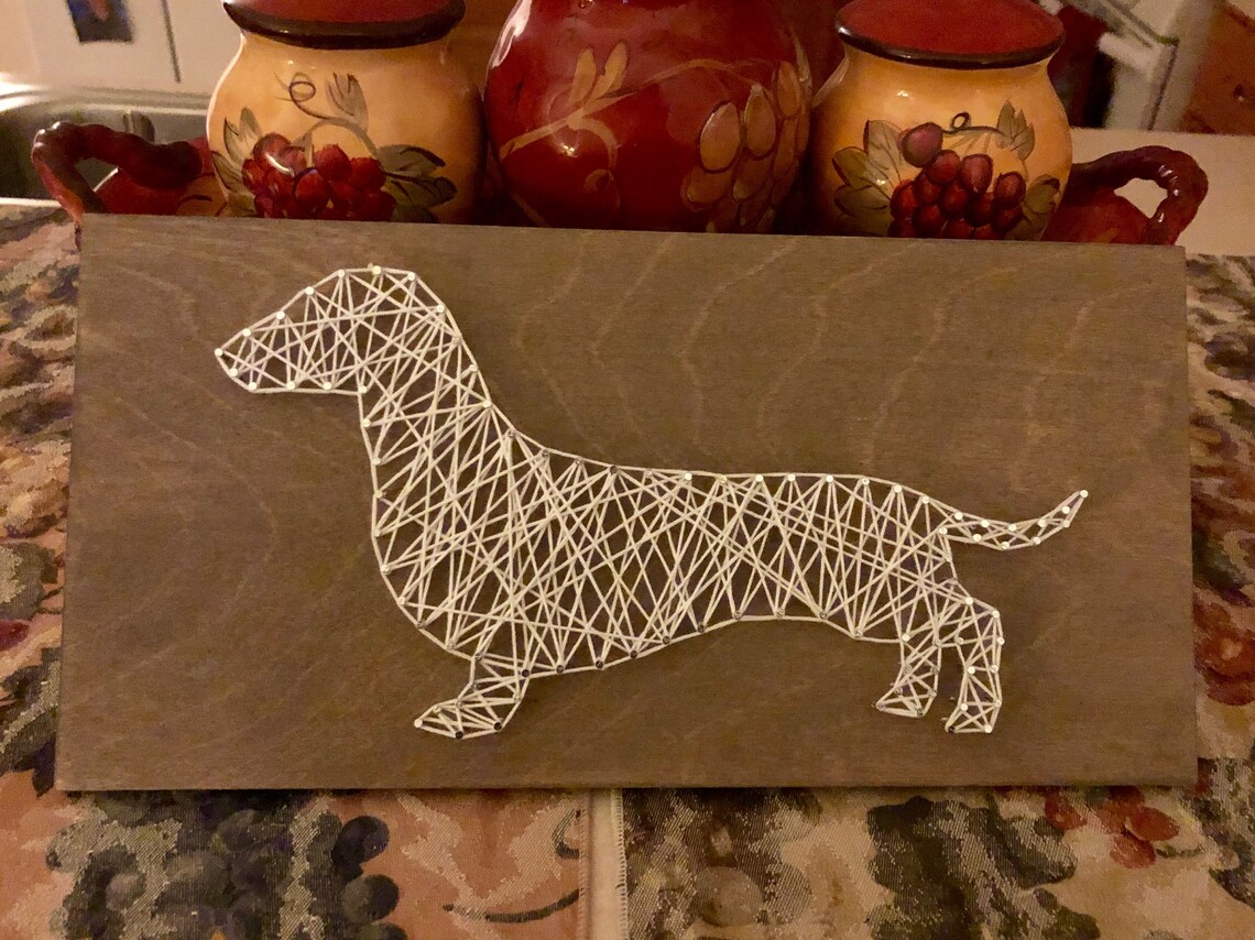 Dachshund Dog String Art - Etsy