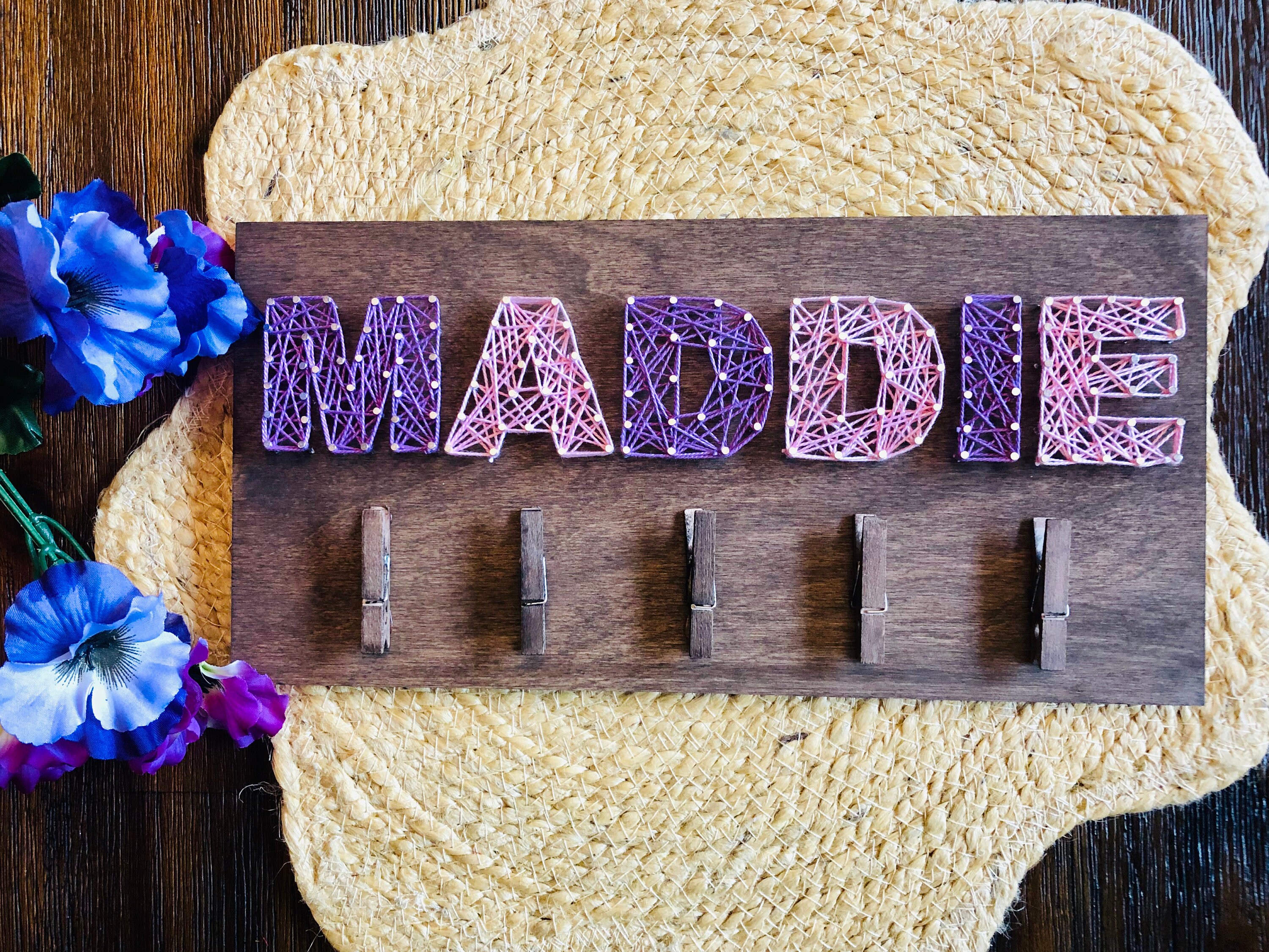 Custom Name String Art, Custom Sign, Personalized Sign, String Art Name ...